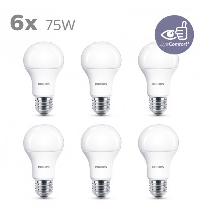 LED 75W A60 E27 WW 230V FR ND 6CT/4 - Stock Kooigem